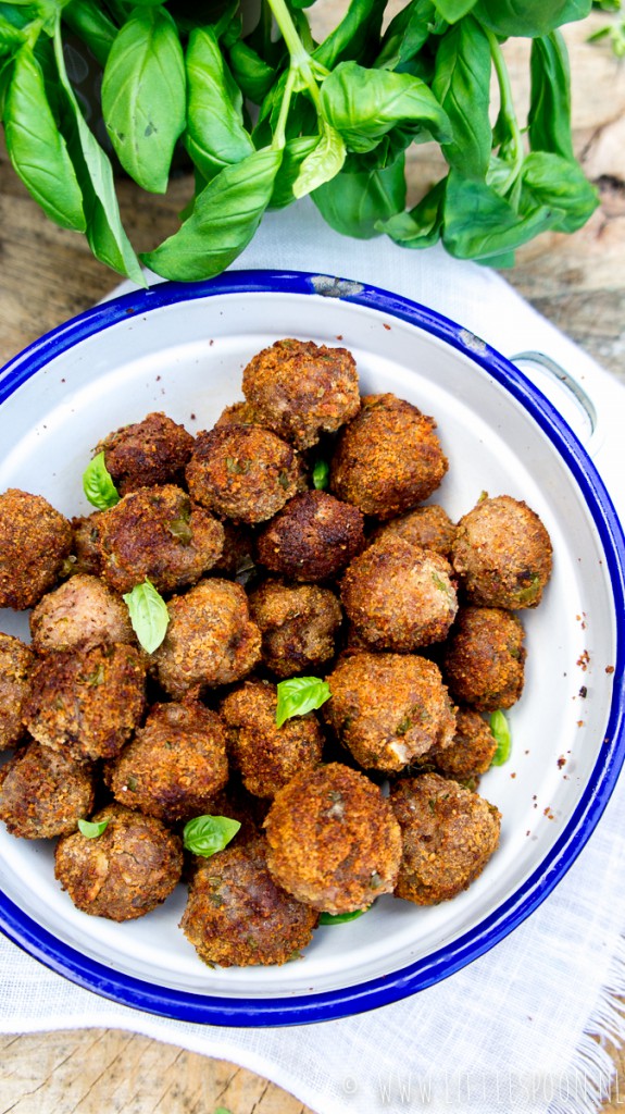 Voor bij de borrel // Gepaneerde polpettes - Little Spoon