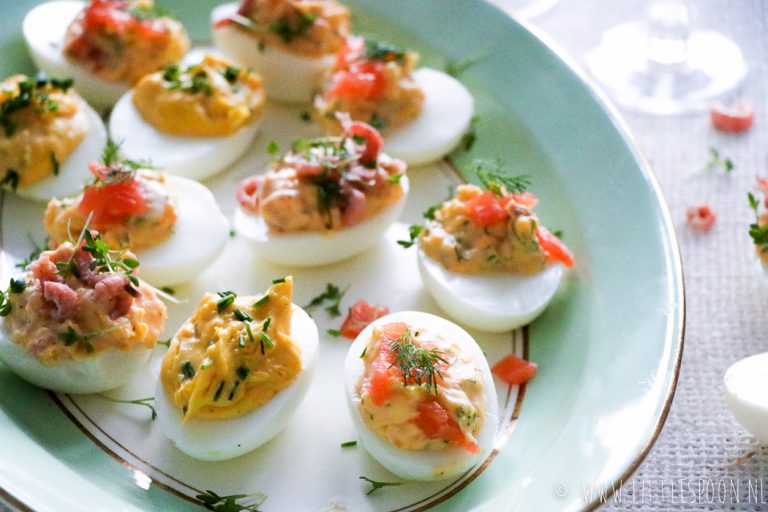 Old school // 3 x gevulde eieren - Little Spoon